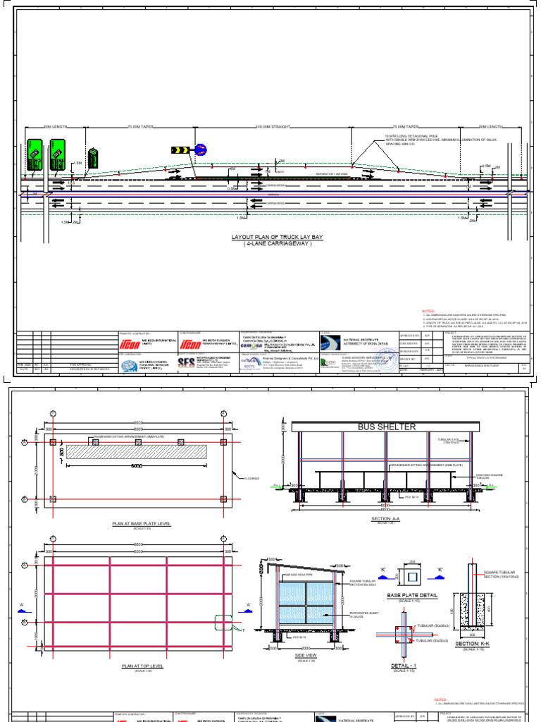 Truck Lay Bay Design Specifications | PDF | Road Infrastructure | Road ...