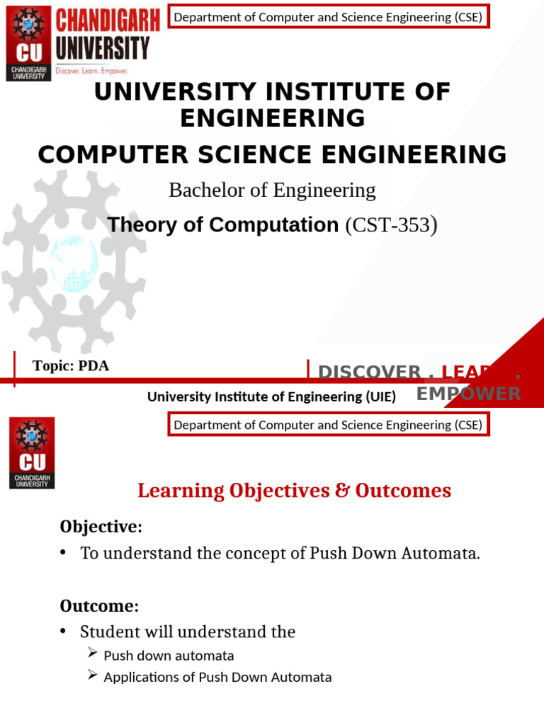 3.2.1 PDA Definition Examples | PDF | Computing | Models Of Computation