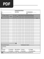 Housekeeping Attendant Daily Assignment Sheet | PDF