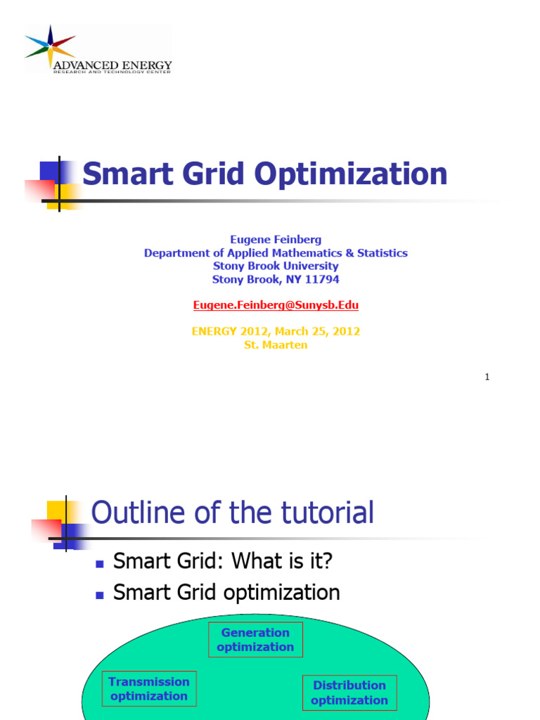 Smartgridoptimization Rev1 Pdf Electrical Grid Energy Storage