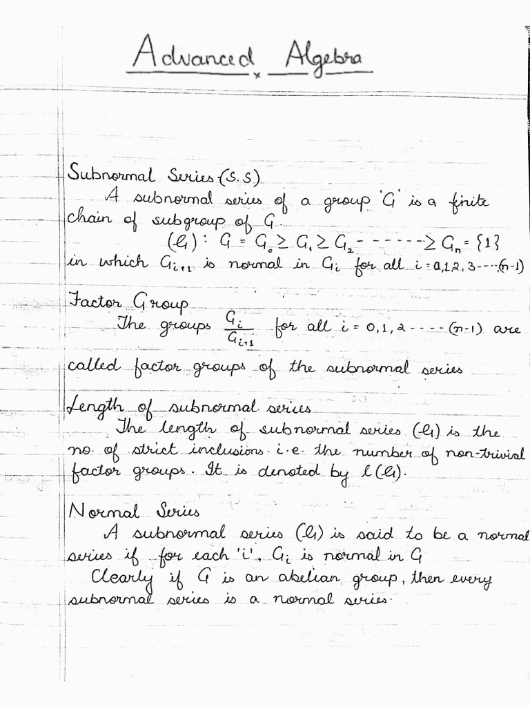 Advanced Algebra - @KK! | PDF