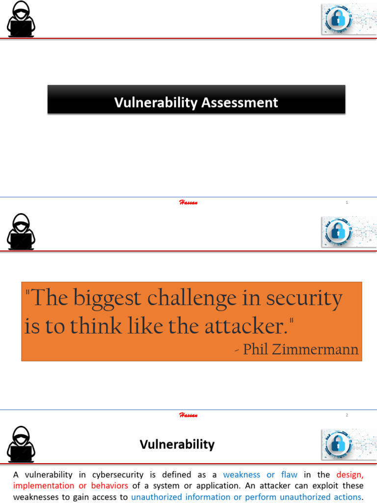 Vulnerability Assessment | PDF | Computer Security | Security