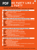 Torq03 Activities & Packages Overview | PDF | Cocktails | Drink