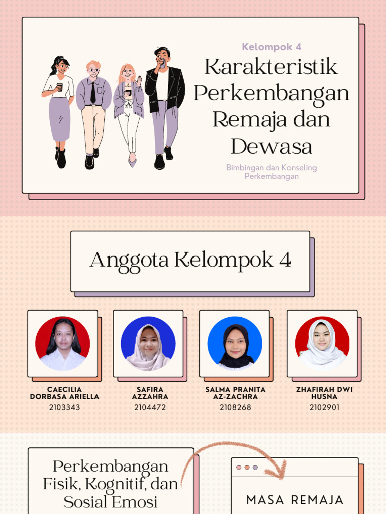 4 - Karakteristik Perkembangan Remaja Dan Dewasa | PDF