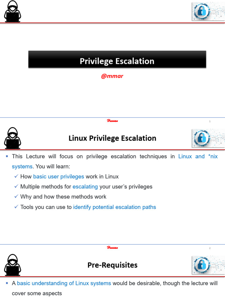 Linux Priv Escalation V2 | PDF | Superuser | Password