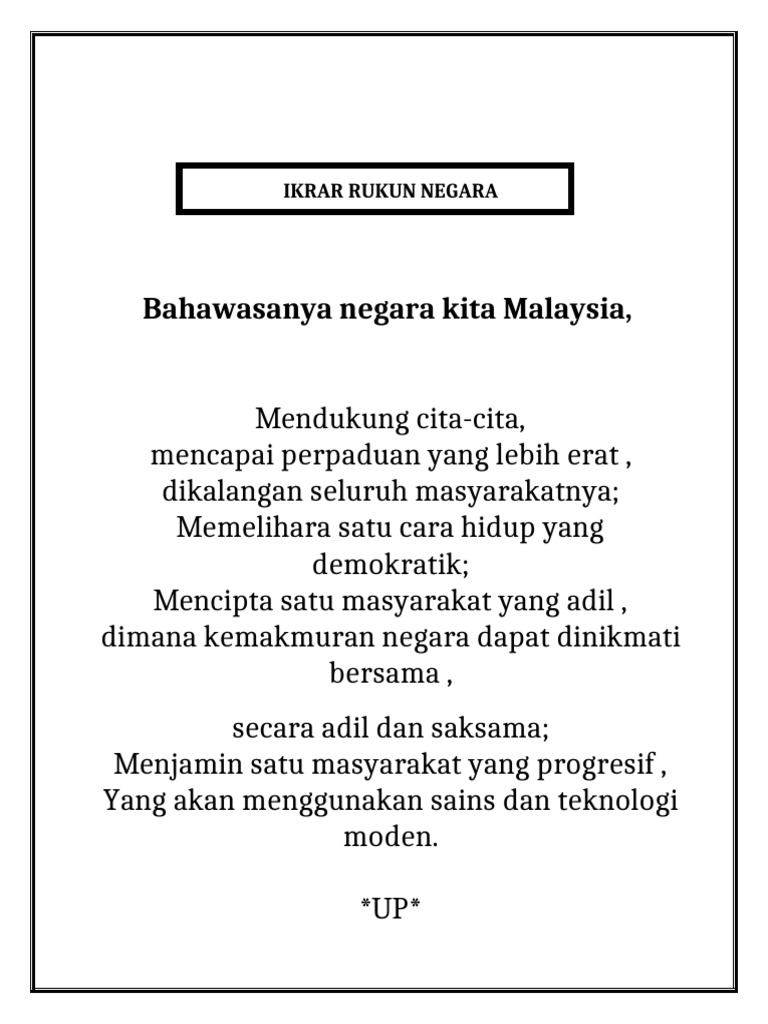 Teks DOA & IKRAR | PDF