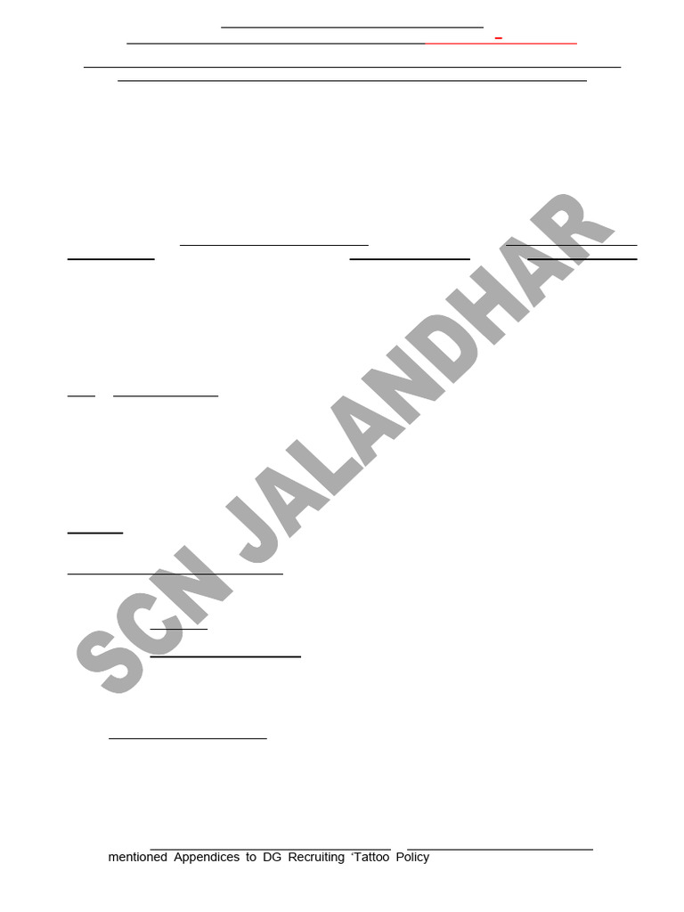 SSB Interview Call Instructions - Jalandhar | PDF