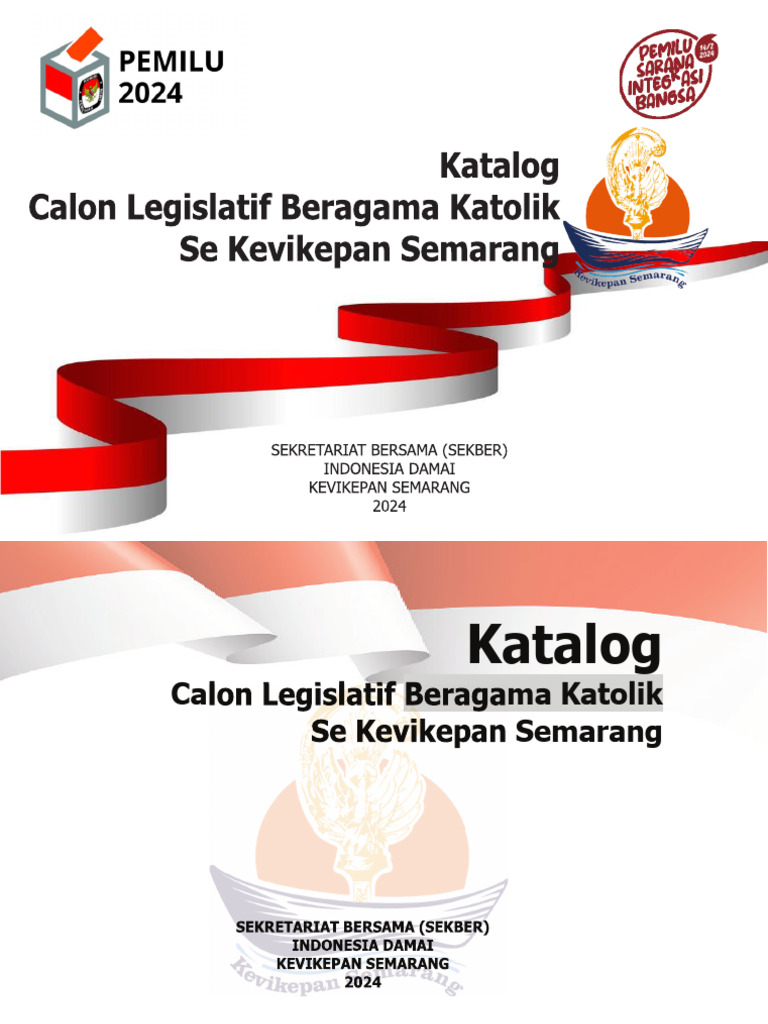 Katalog Caleg Katolik Kevikepan Semarang | PDF