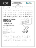 WSC Gr3 Maths Breaking Down Method Adding Memo1 | PDF | Teaching Methods & Materials