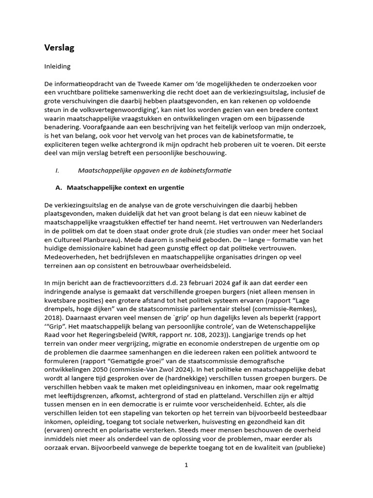 Eindverslag+Informateur+Putters+14032024 | PDF