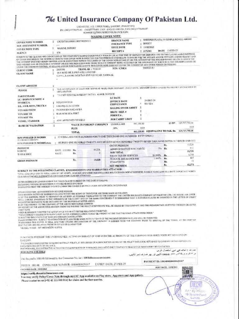 Cover Note 003 | PDF