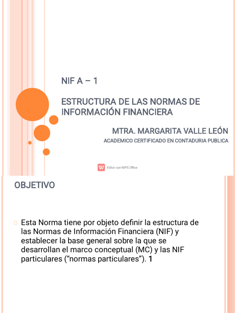 Nif A1 | PDF | Contabilidad | Estado financiero