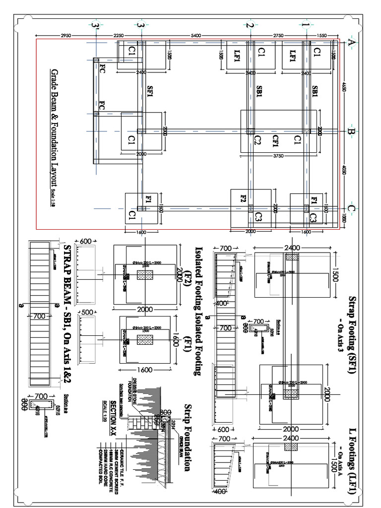 Ex01 - On Foundation Drawings (1) | PDF