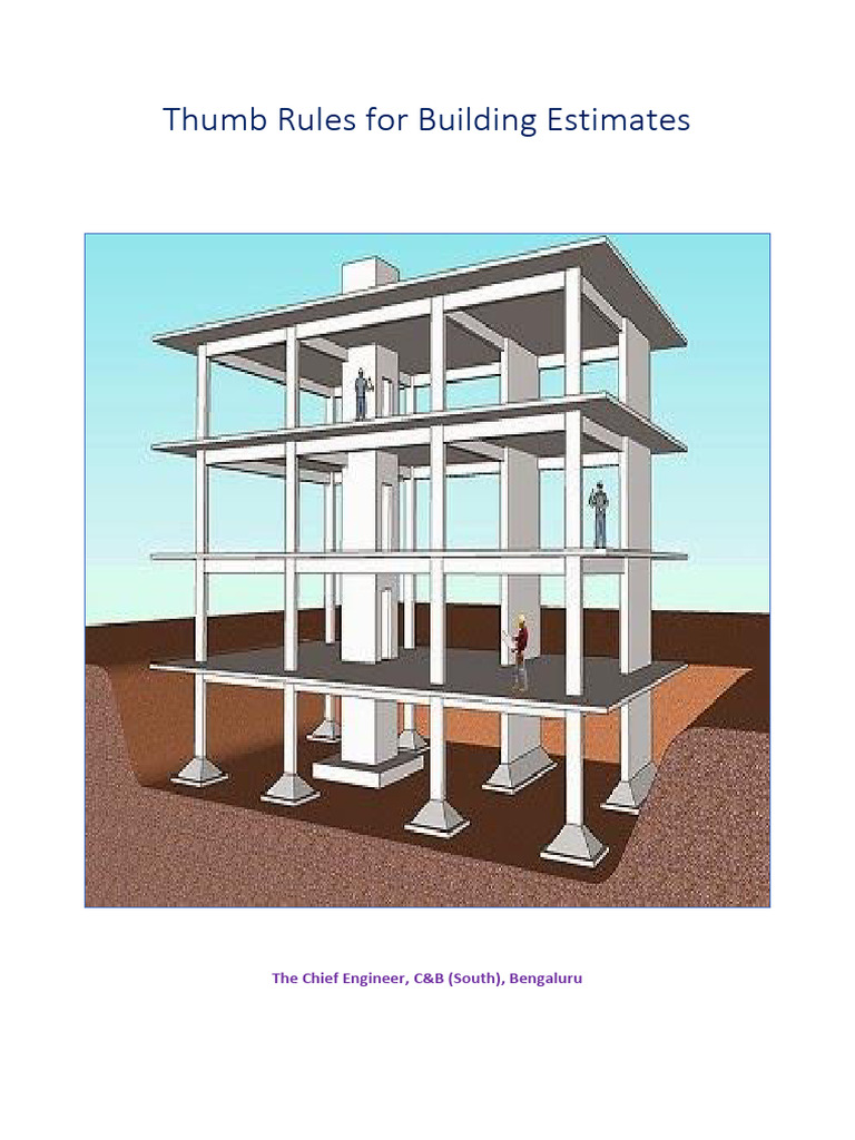 Thumb Rules For Building Estimates-1 | PDF
