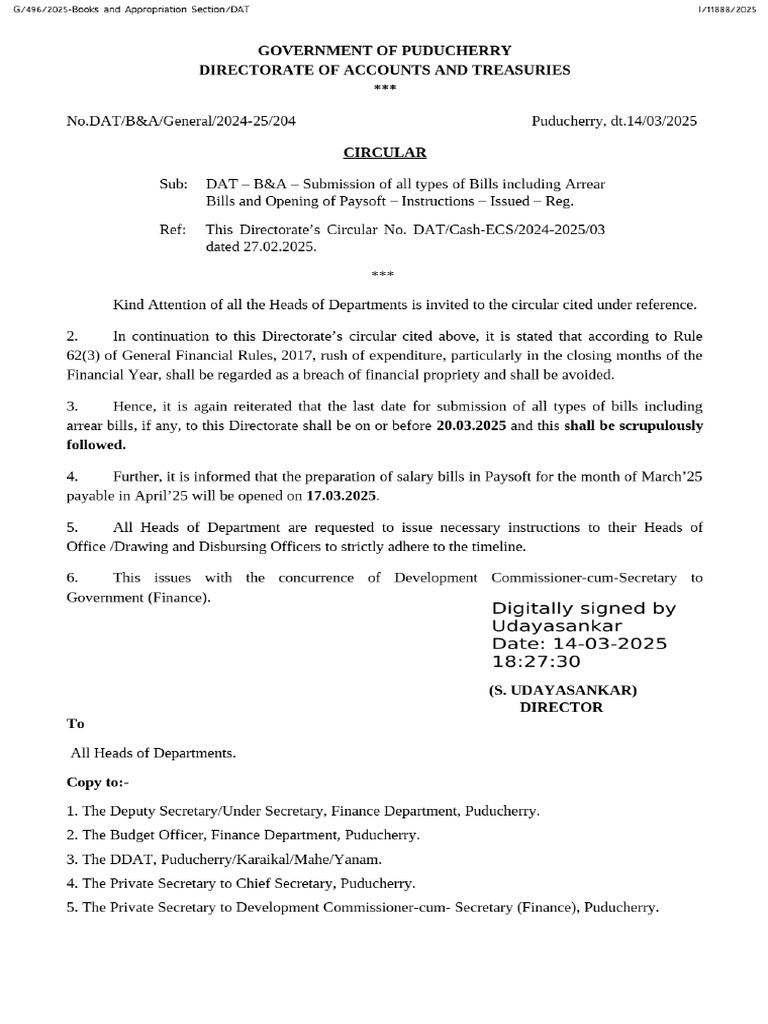 Bills Last Date | PDF