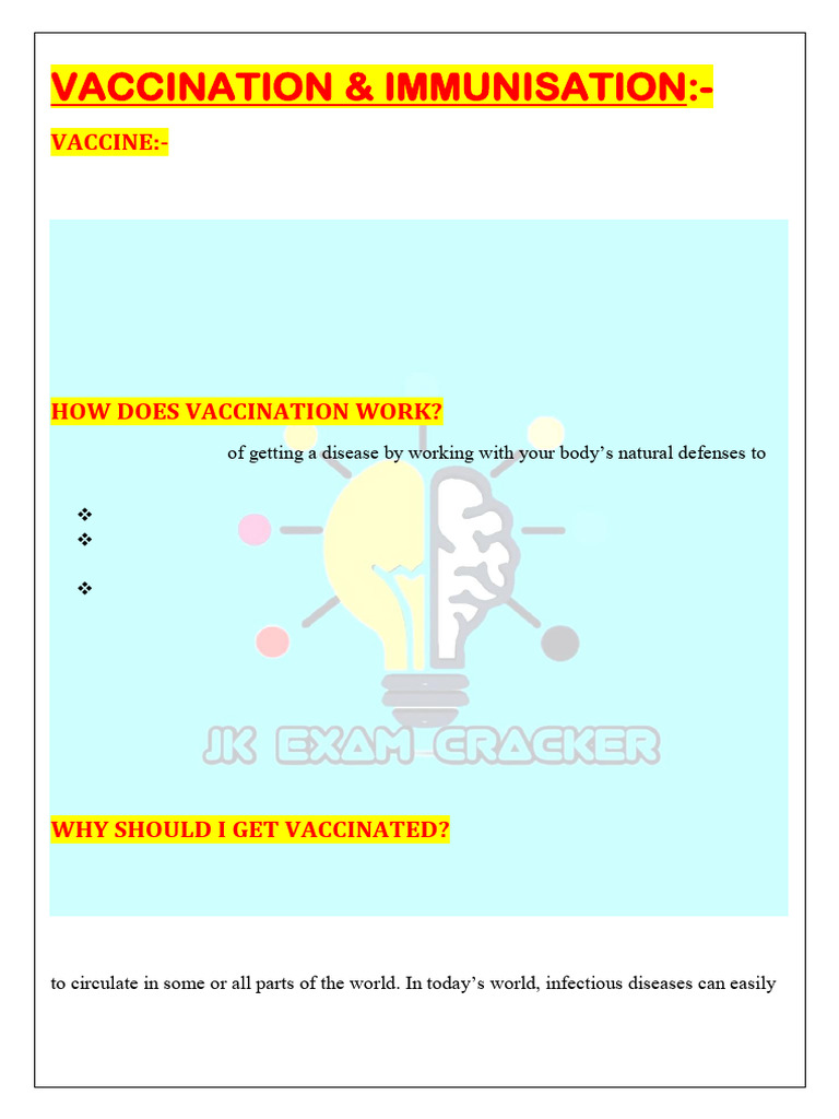 Understanding Vaccination and Immunization | PDF | Vaccines | Antigen