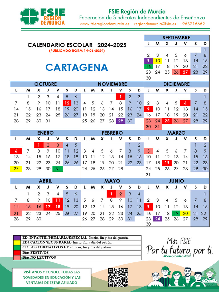 CalendarioEscolarCT 24 25 | PDF