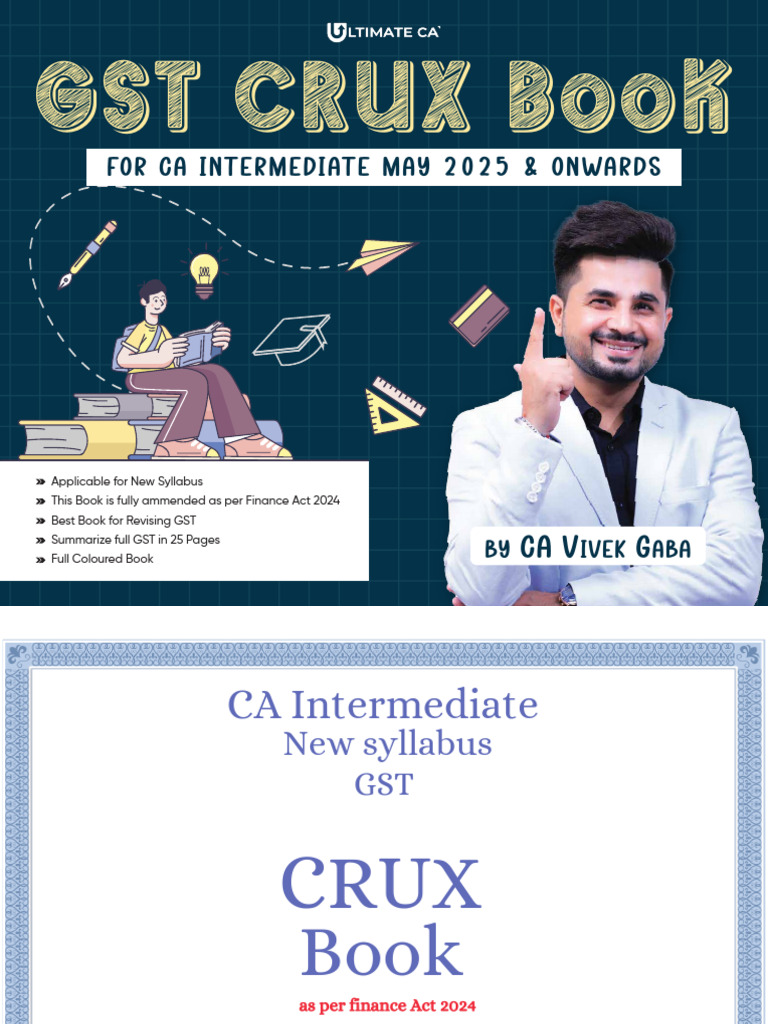 CA Inter GST Chart Book by Vivek Gaba Sir | PDF | Taxes | Excise