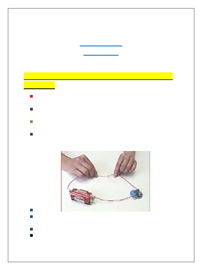 SCI 1 | PDF | Electric Current | Chemistry