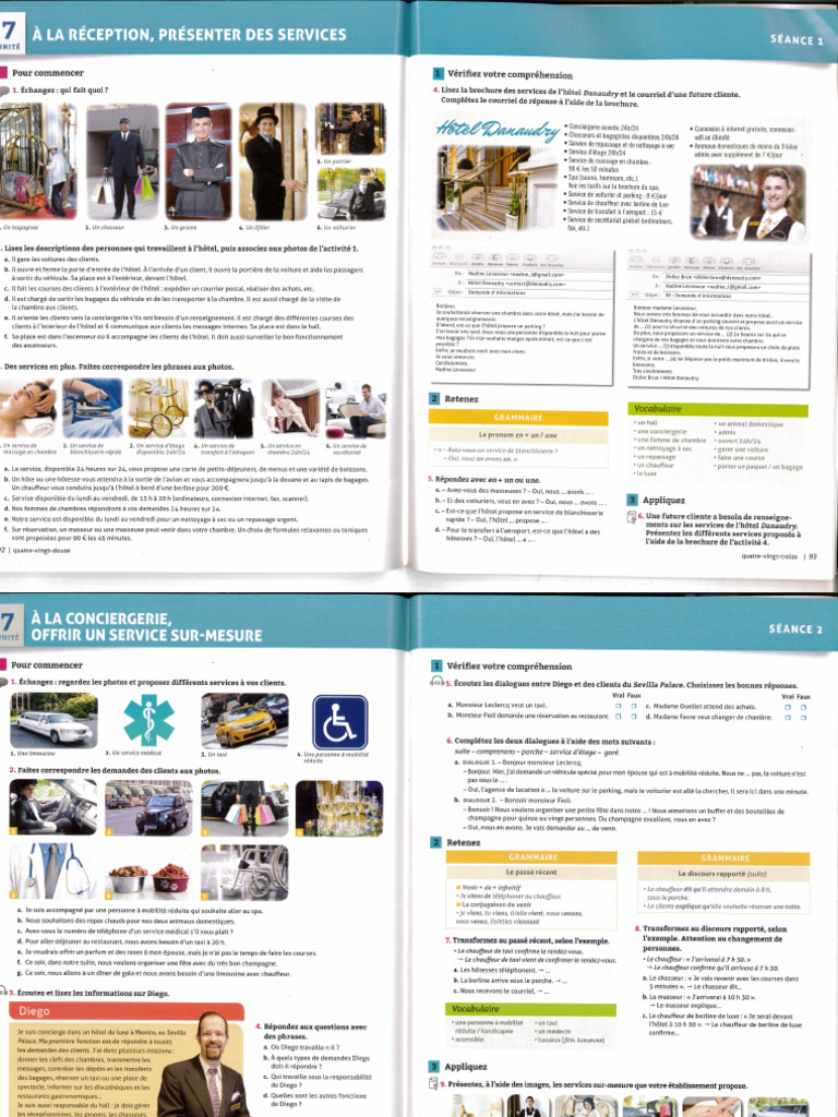 Bon Voyage Unit 7 | PDF