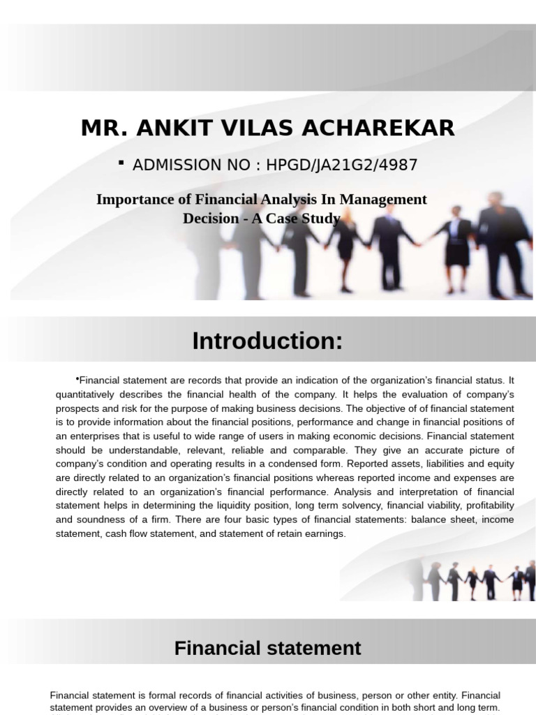 Ankit Final Year Presentation | PDF | Income Statement | Financial Accounting