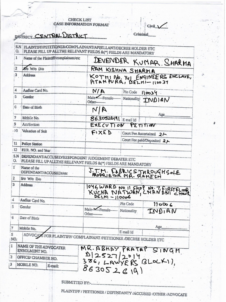 DEVENDER EXECUTION FINAL NEED SOME CORRECTION | PDF | Judiciaries | Public Law