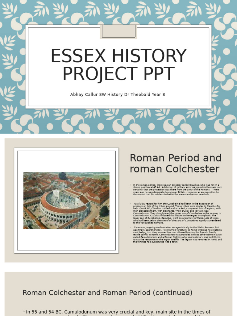 Essex History Project PPT Abhay | PDF | Margaret Thatcher | Ancient Rome