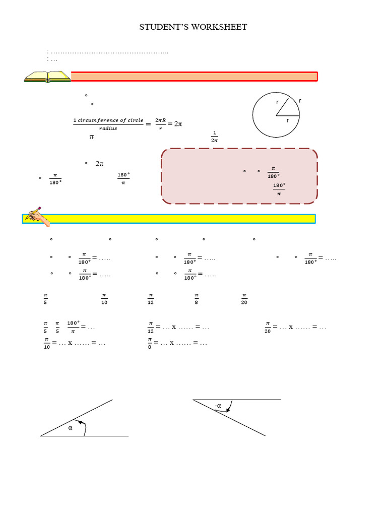 Worksheet Angle Measurement MTK | PDF