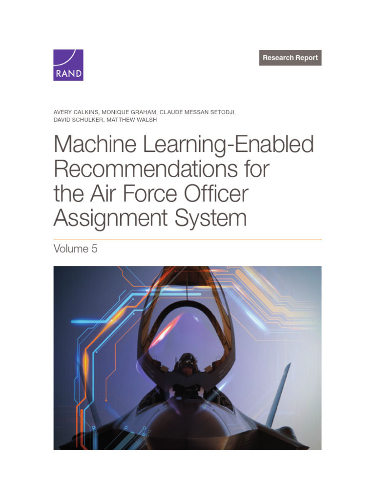ML Recommendations for USAF Assignments | PDF | Artificial Intelligence | Intelligence (AI ...