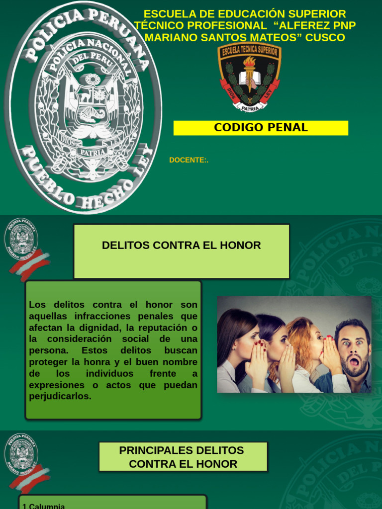 Delitos Contra El Honor | PDF | Robo | Robo