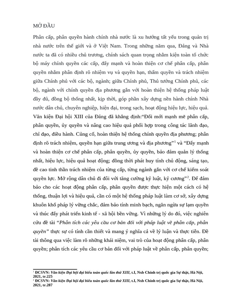 phân cấp phân quyền | PDF