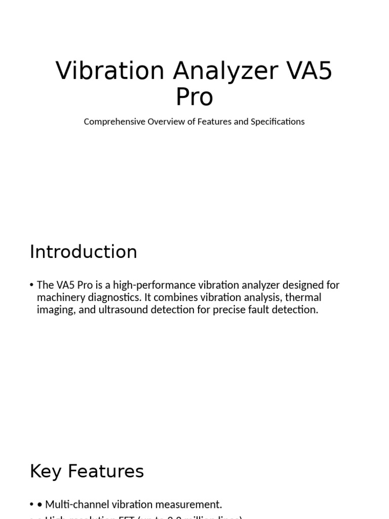 VA5 Pro Presentation | PDF
