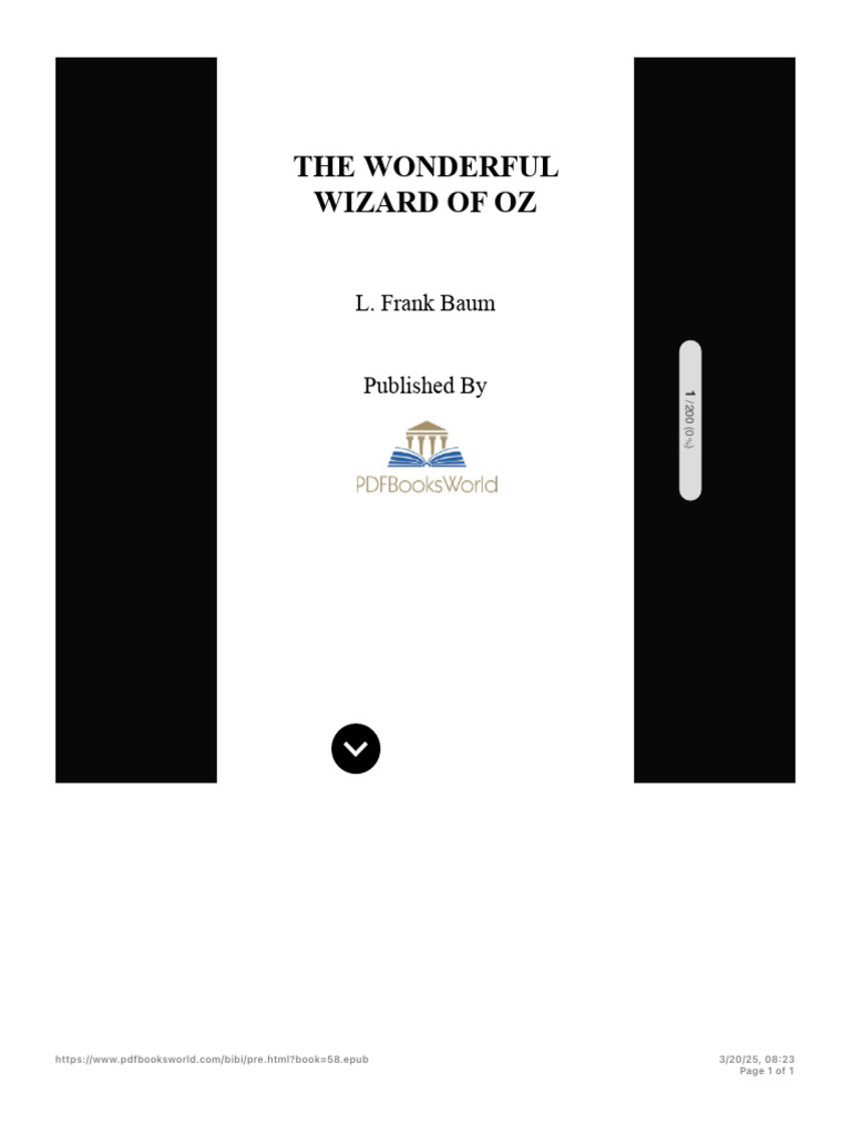 The Wonderful Wizard of Oz - L. Frank Baum - Pdfbooksworld | PDF