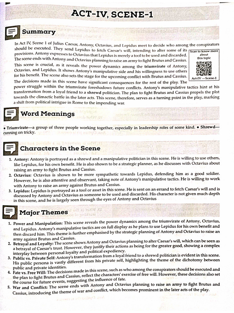 Julius Caesar Act 4 | PDF