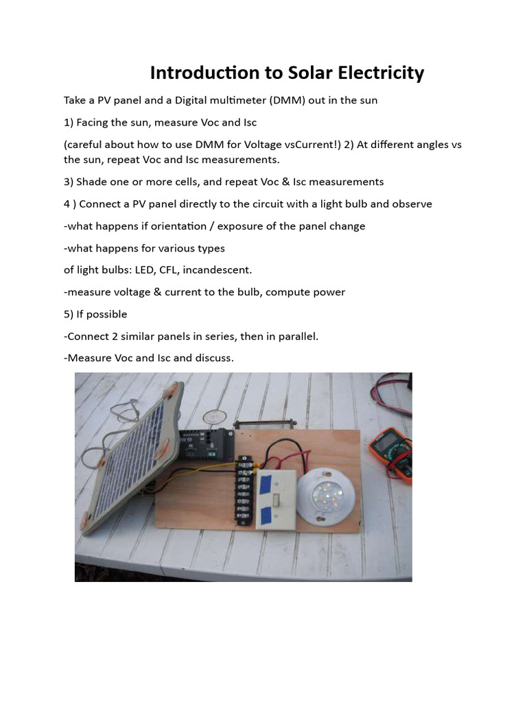 Introduction to Solar PV Systems | PDF | Photovoltaics | Photovoltaic ...