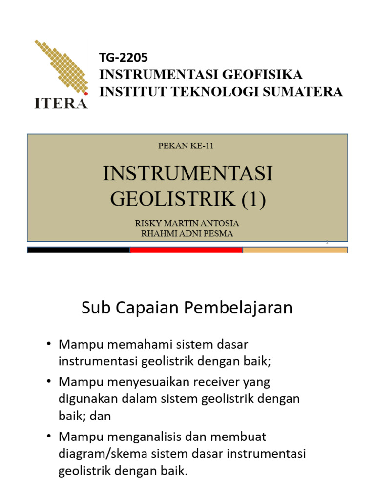 11_Instrumentasi Geolistrik (1) | PDF