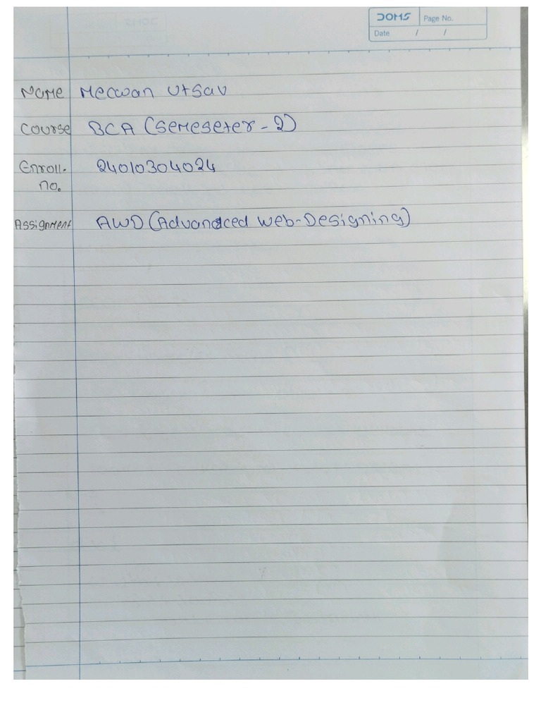 AWD-ASSINGMENT | PDF