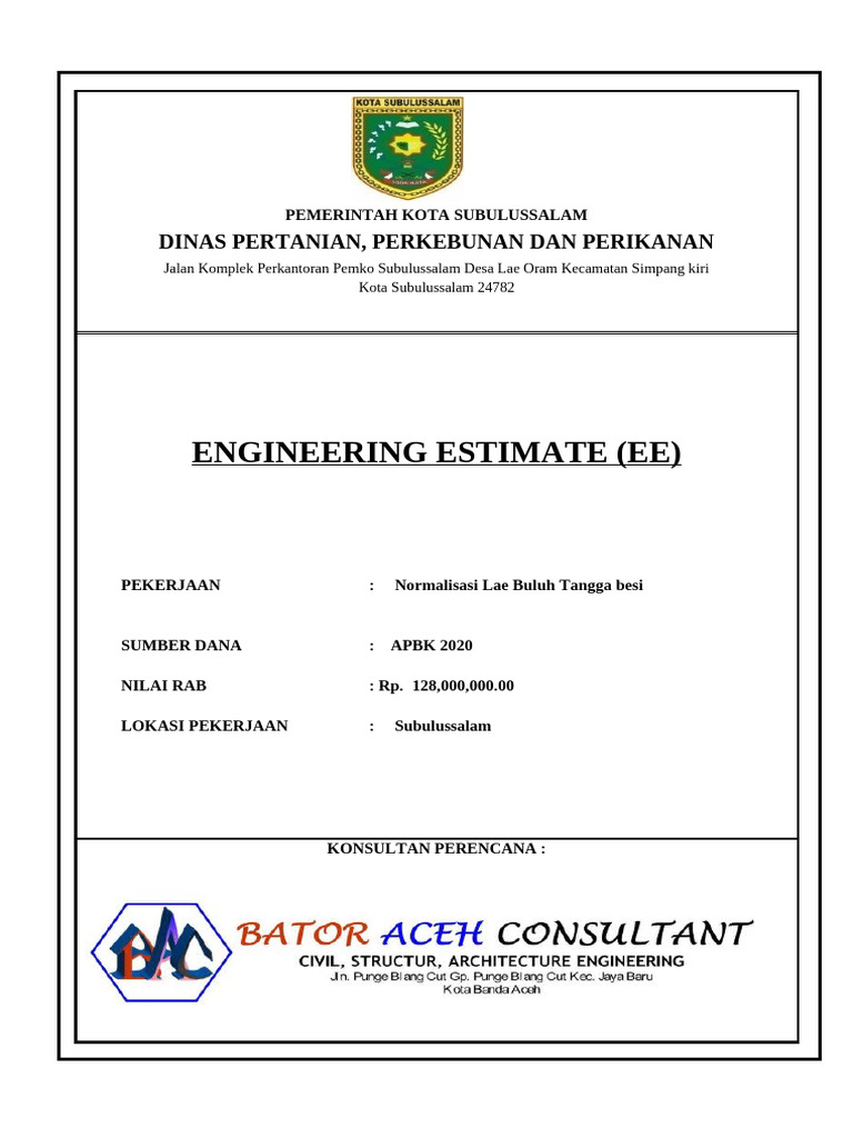 Normalisasi Lae Buluh Tangga Besi | PDF