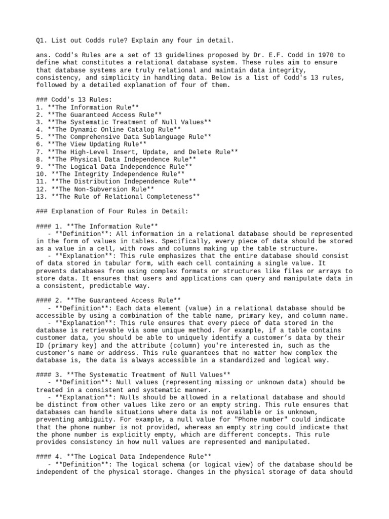 Relational Database Management System (RDBMS) | PDF | Pl/Sql | Relational Database
