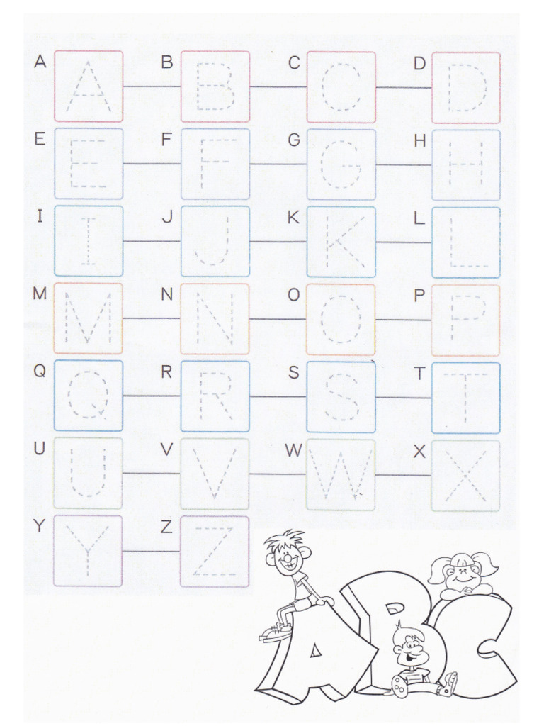 Capital Letter Tracing For Young Learners 46034 | PDF