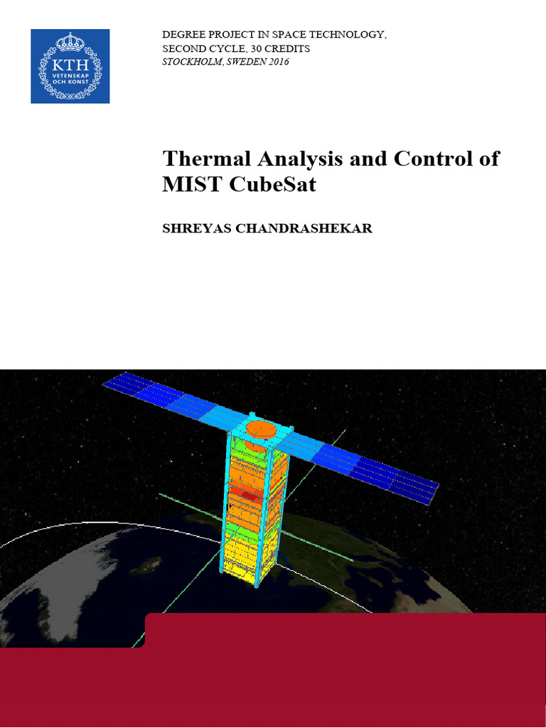 Thermal Control for MIST CubeSat | PDF | Spacecraft Propulsion | Satellite