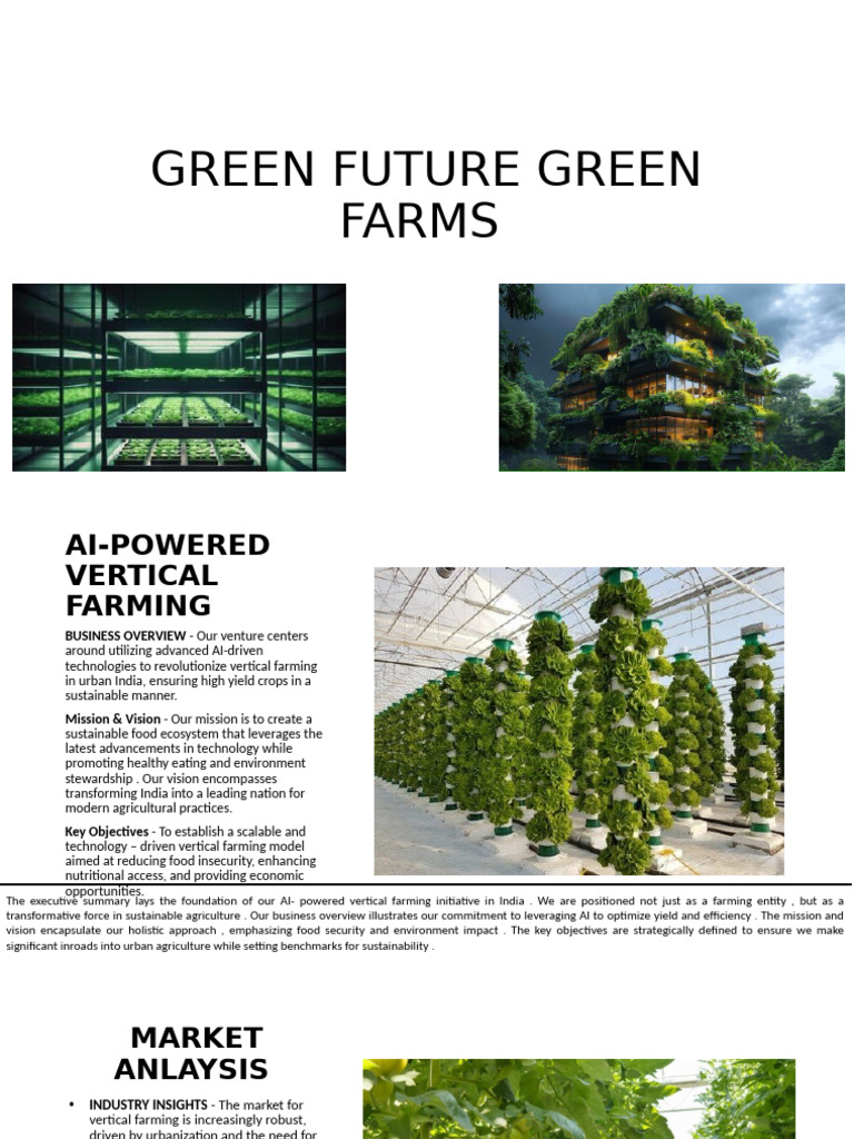 AI-Driven Vertical Farming in India | PDF | Agriculture | Sustainability