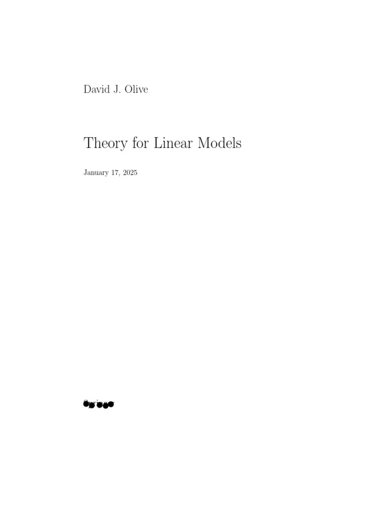 Lin Mod Book | PDF | Linear Regression | Regression Analysis