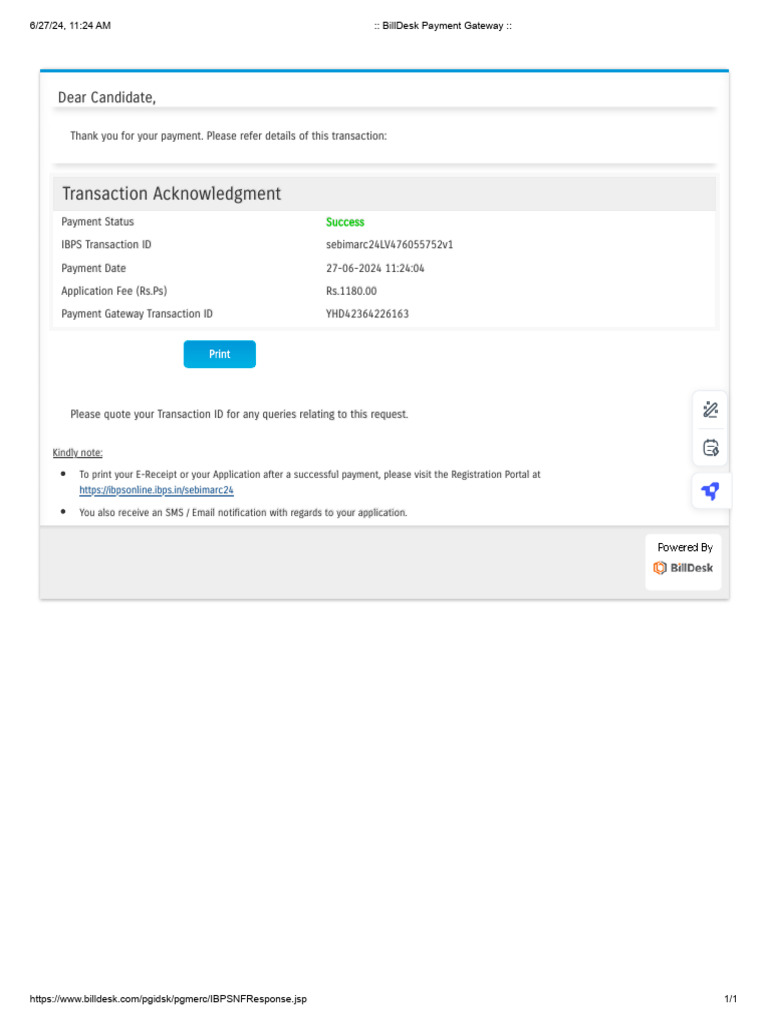 BillDesk Payment Gateway | PDF