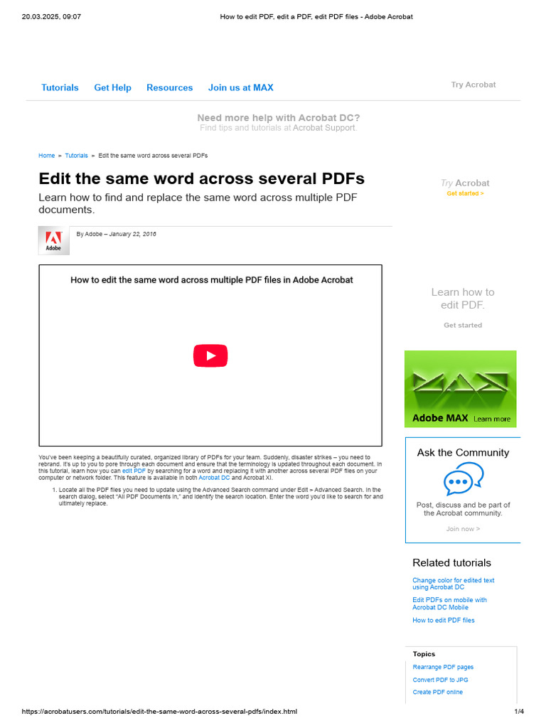 How To Edit PDF, Edit A PDF, Edit PDF Files - Adobe Acrobat | PDF ...