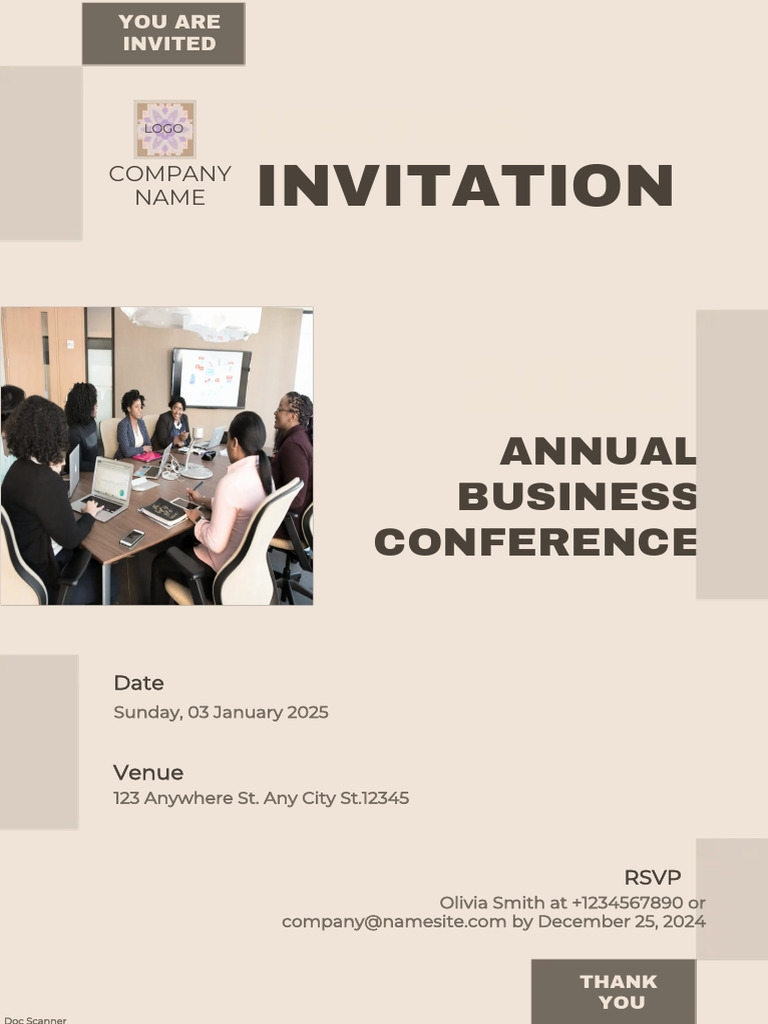 2025 Annual Business Conference Invite | PDF