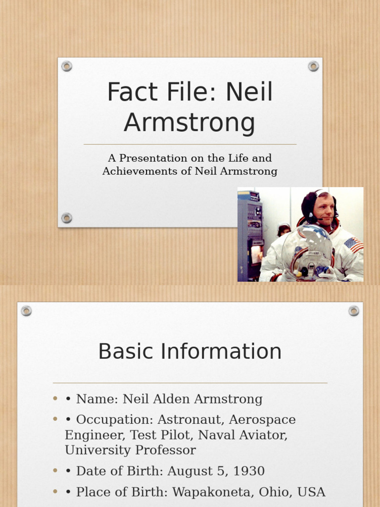 Neil Armstrong: Life and Achievements | PDF