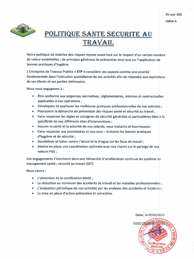 Politique Qhse | PDF