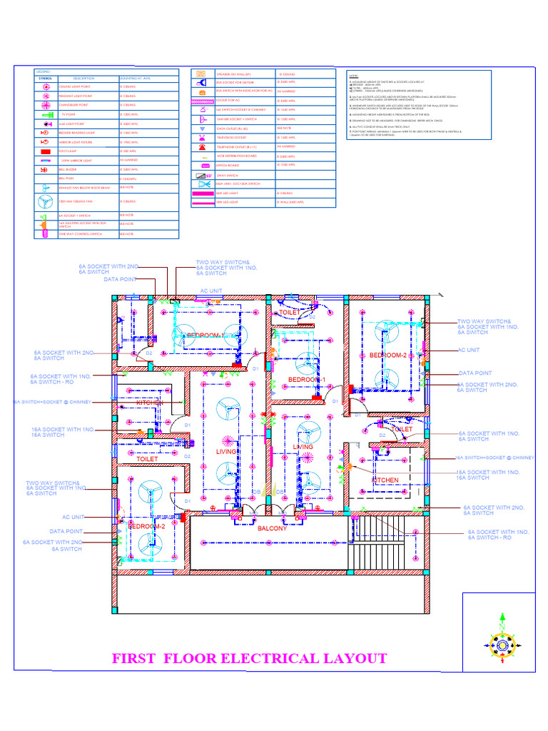 FIRST FLOOR ELECTRICAL LAYOUT - 4-2-25-Model | PDF | Electrical Wiring ...
