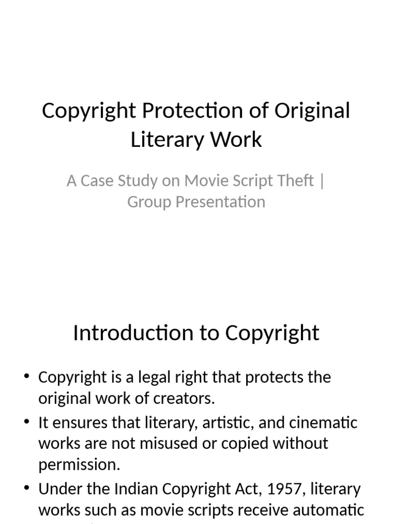 Copyright Presentation | PDF